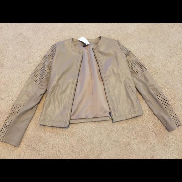 mark. | Jackets & Coats | Tan Leather Jacket | Poshmark